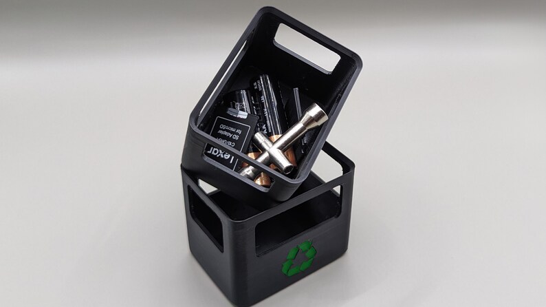 3D Recycle Organizer Box STL, 3D Recycle Storage Box, Mini Recycle Box ...