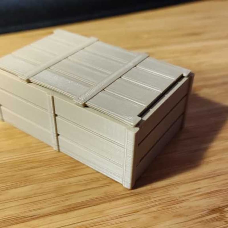 Wooden Crate 3d File - Etsy