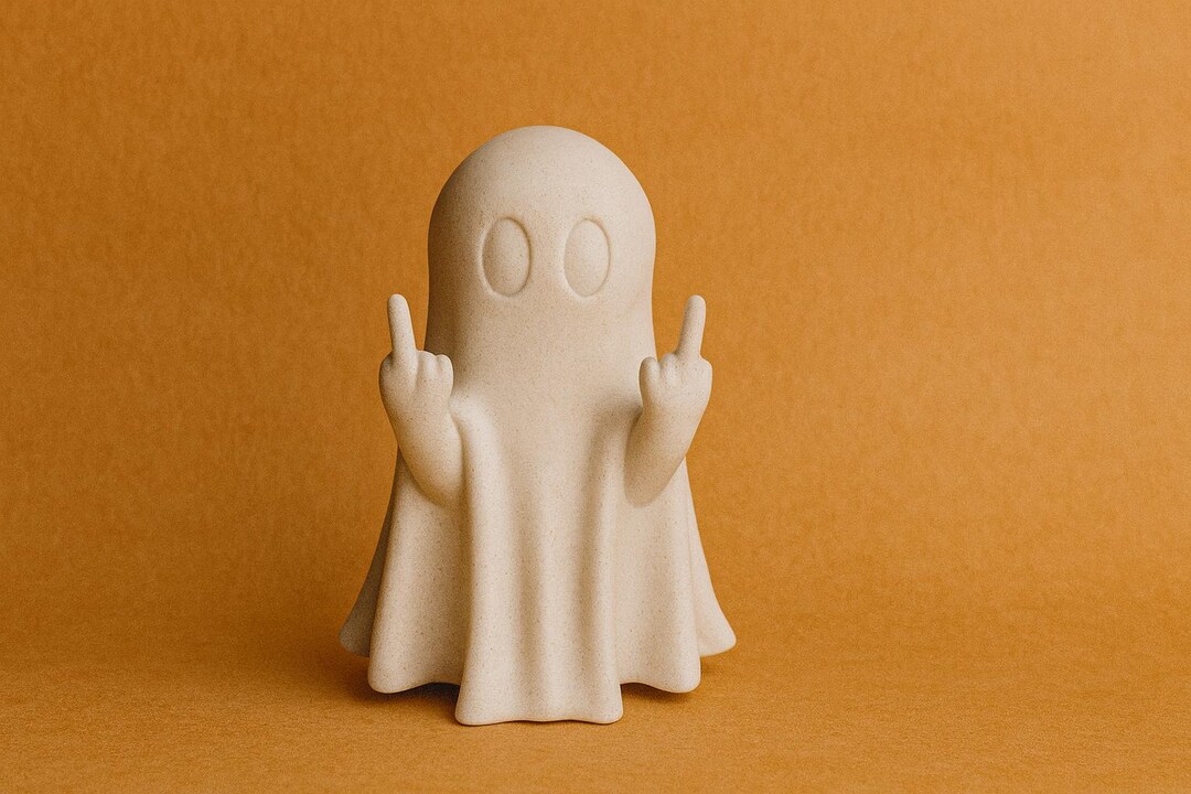 3D Middle Finger Ghost STL, 3D Print File, Rude Ghost Decoration, Funny ...