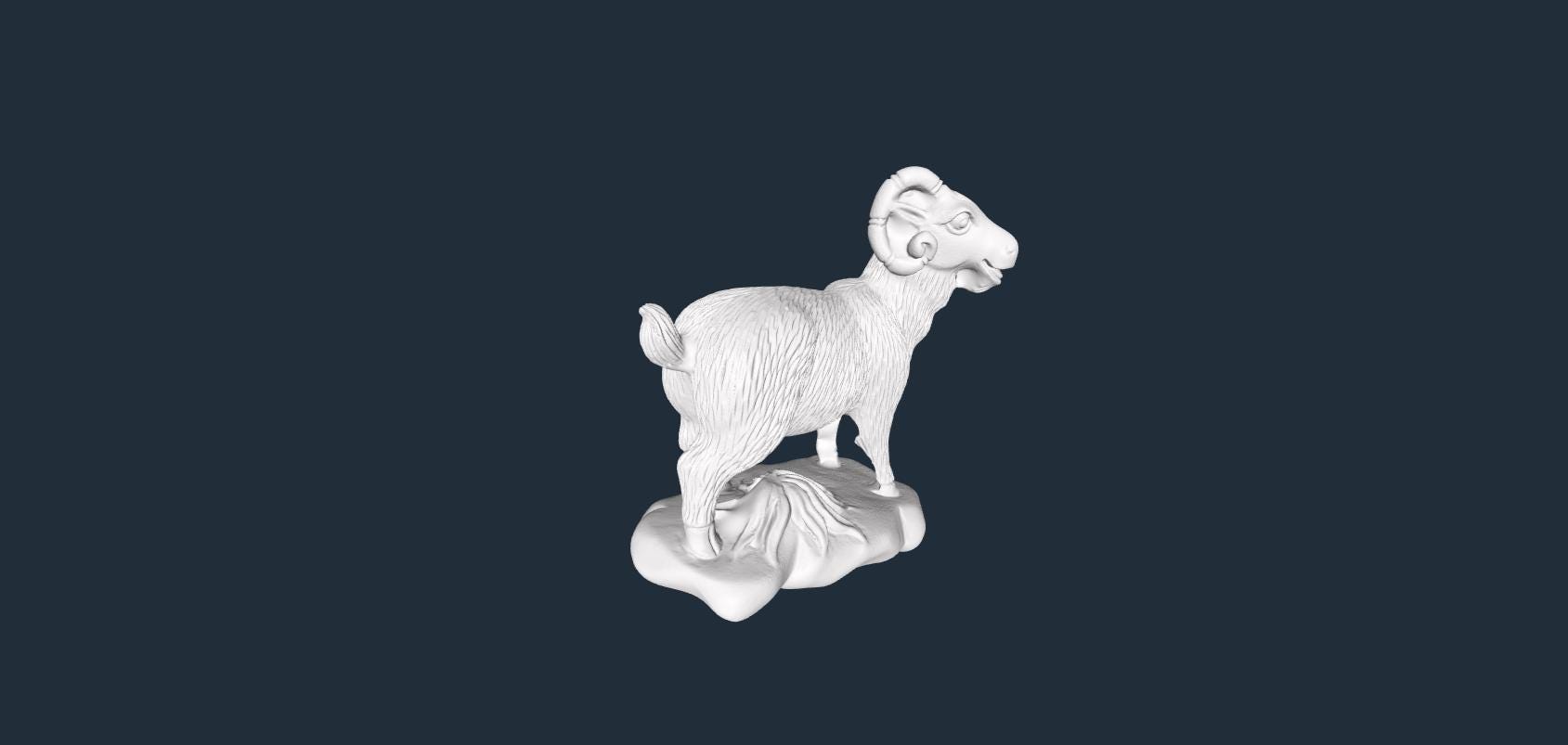 3D Goat STL File, 3D Goat Printing File, 3D Goat Print File, Goat Model ...