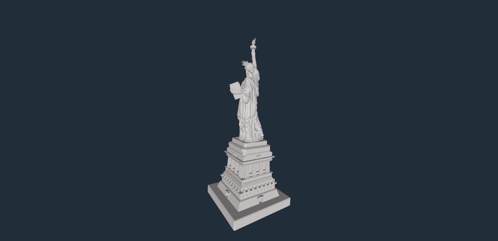 Statue of Liberty STL File, 3D Statue of Liberty Print File, 3D ...