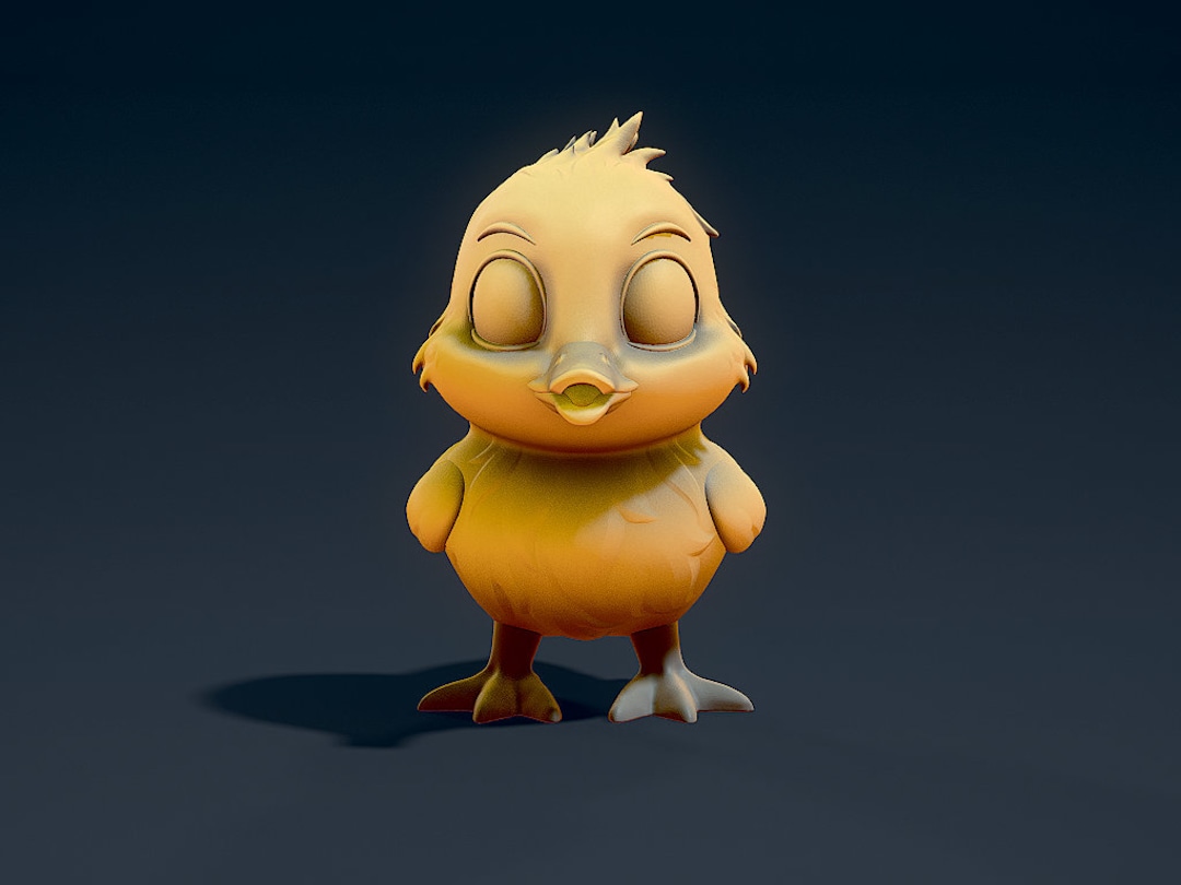 3D Cute Duck STL, Cute Duckling 3D Printing File, Cute Duckling With 3D ...