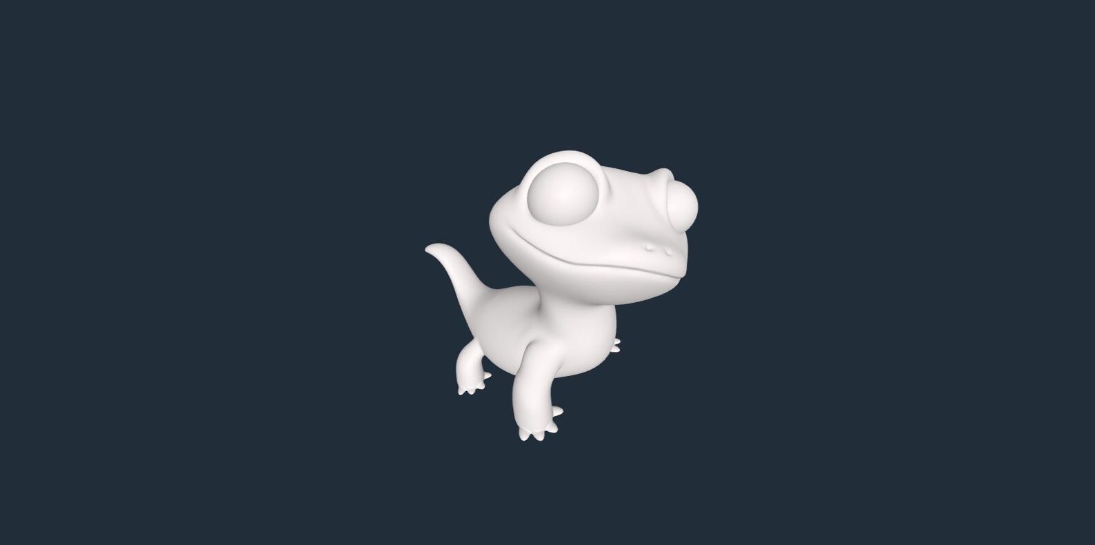 3D Cartoon Lizard STL, 3D Cute Lizard, Comodo Dragon, Cute Lizard 3D ...