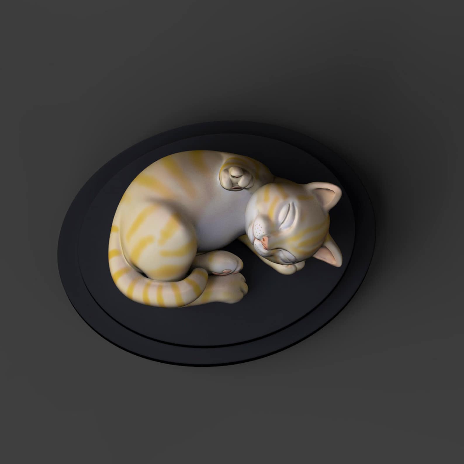 Middle Finger Cat STL, 3D Cat STL File, Cat Printing, Cat Home Decor 3D, Cat Decor STL, 3D ...