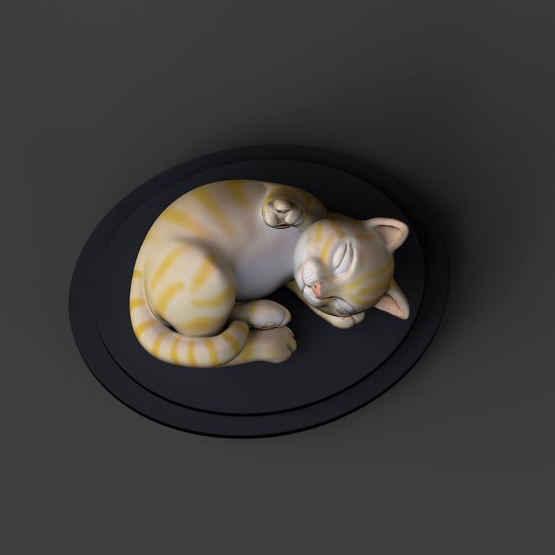 Middle Finger Cat STL, 3D Cat STL File, Cat Printing, Cat Home Decor 3D ...