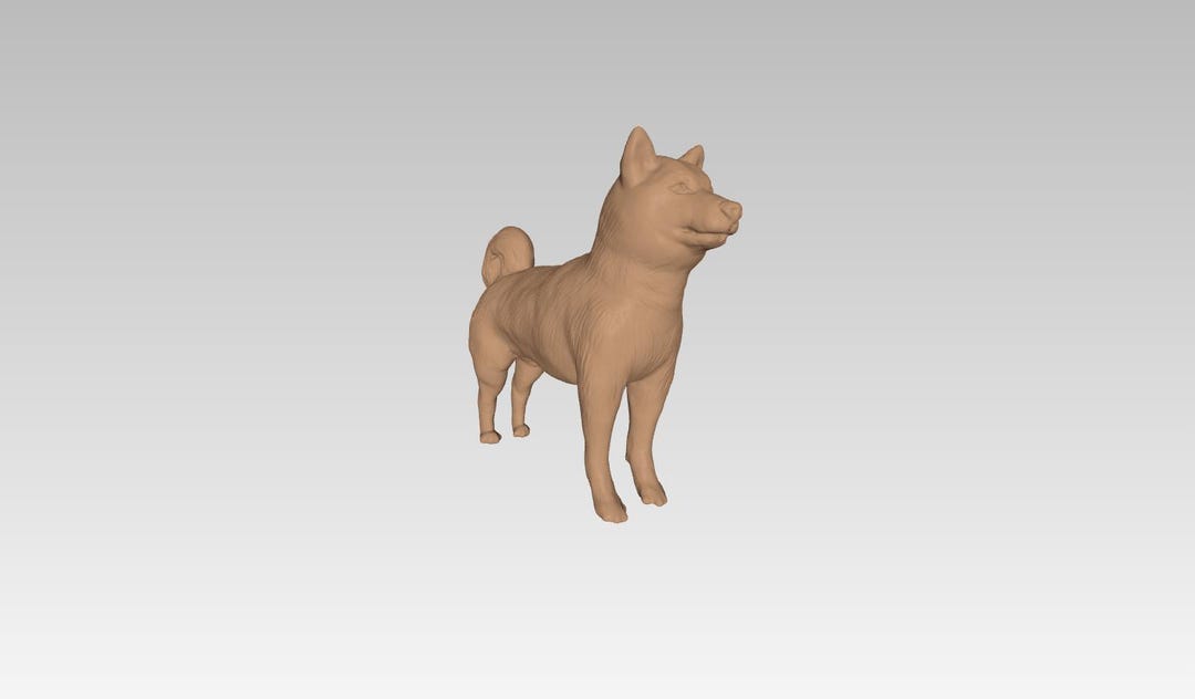 Shiba Inu STL File, 3D Print Model, 3D Printing, Shiba Inu 3D, Shiba ...