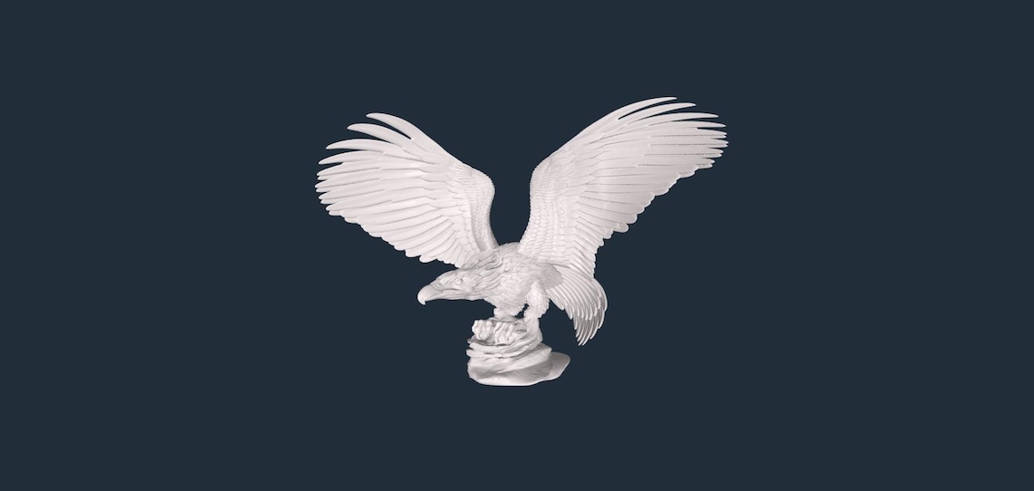 3D Golden Eagle STL File, 3D Golden Eagle Model, 3D Printing File ...