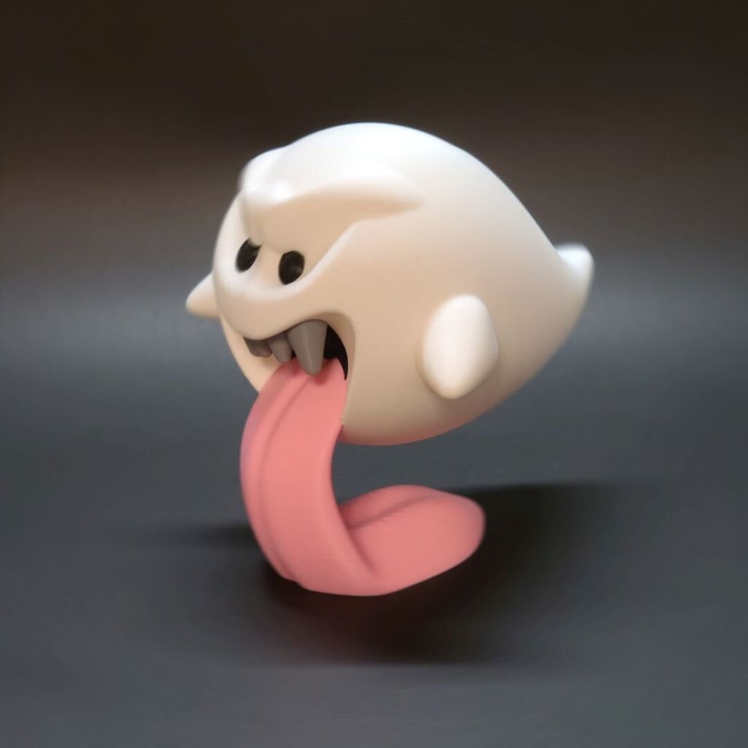 Mario Boo Ghost STL File, 3D Mario Boo Ghost Figure, Hallowen Figure 3D ...
