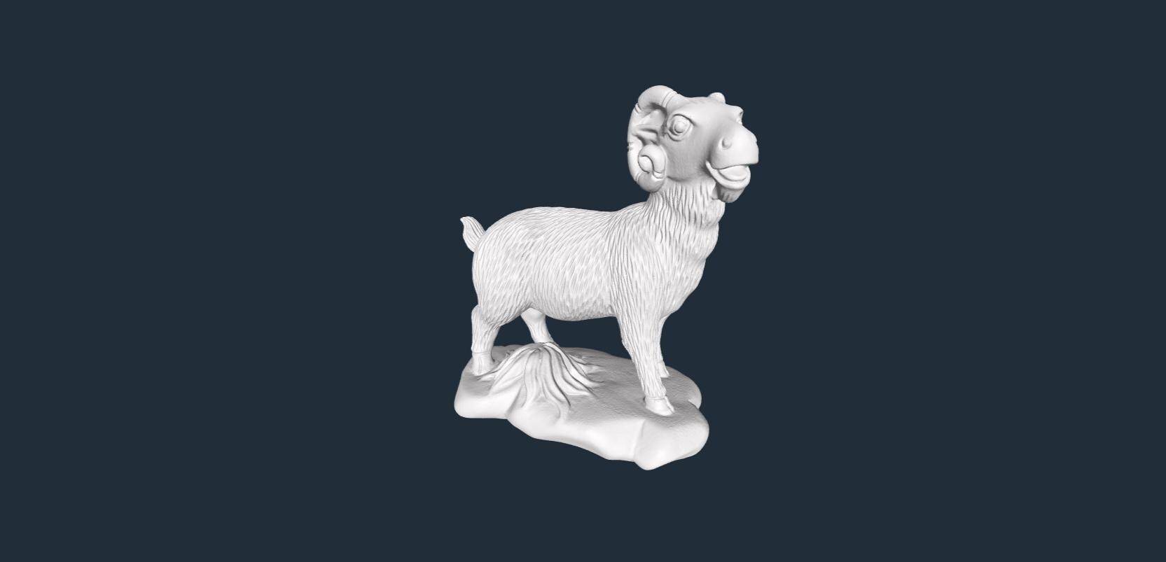 3D Goat STL File, 3D Goat Printing File, 3D Goat Print File, Goat Model ...