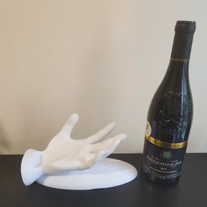 Hand Wine Bottle Holder STL, 3D Bottle Holder STL File, Wine Bottle ...