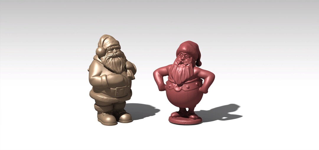 Santa Claus STL - Christmas Decor STL, 3D Santa Claus Model, 3D Figure ...