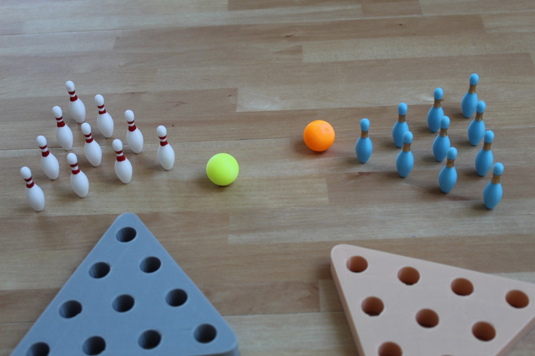 3D Table Bowling Set STL, Bowling Set Printing, Pirintable Bowling Set ...