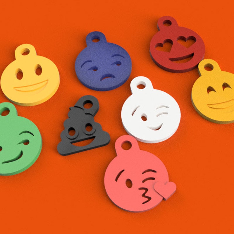 Emoji Keychain - Etsy