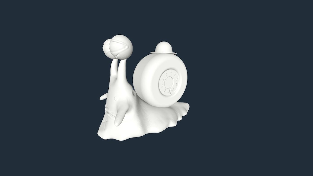 3D One Piece Snail Phone Stand STL, 3D Snail Figure, 3D Lufy Snail STL ...
