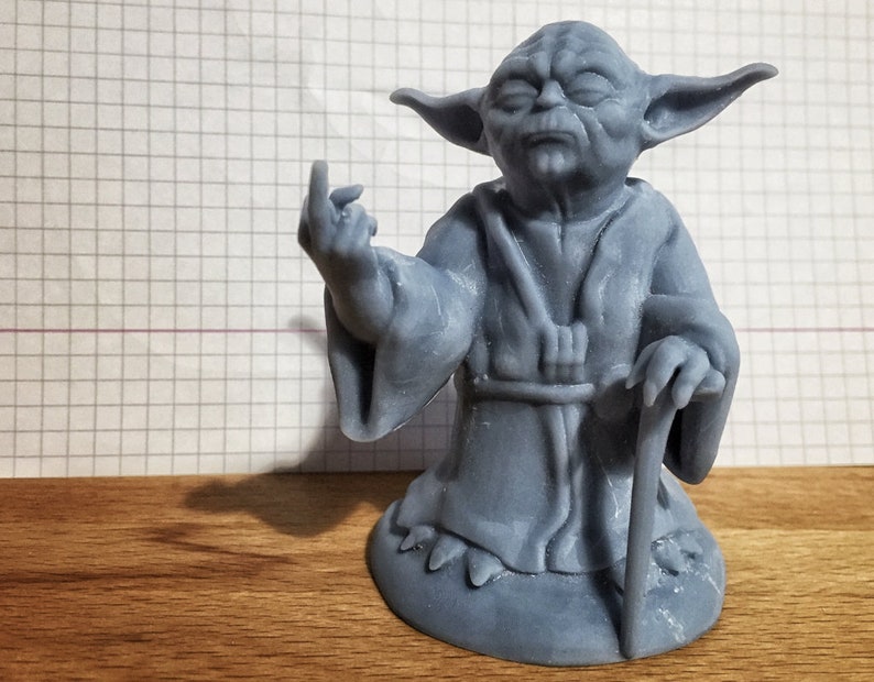 Middle Finger Yoda STL, 3D Yoda Middle Finger STL File, Yoda Home Decor ...