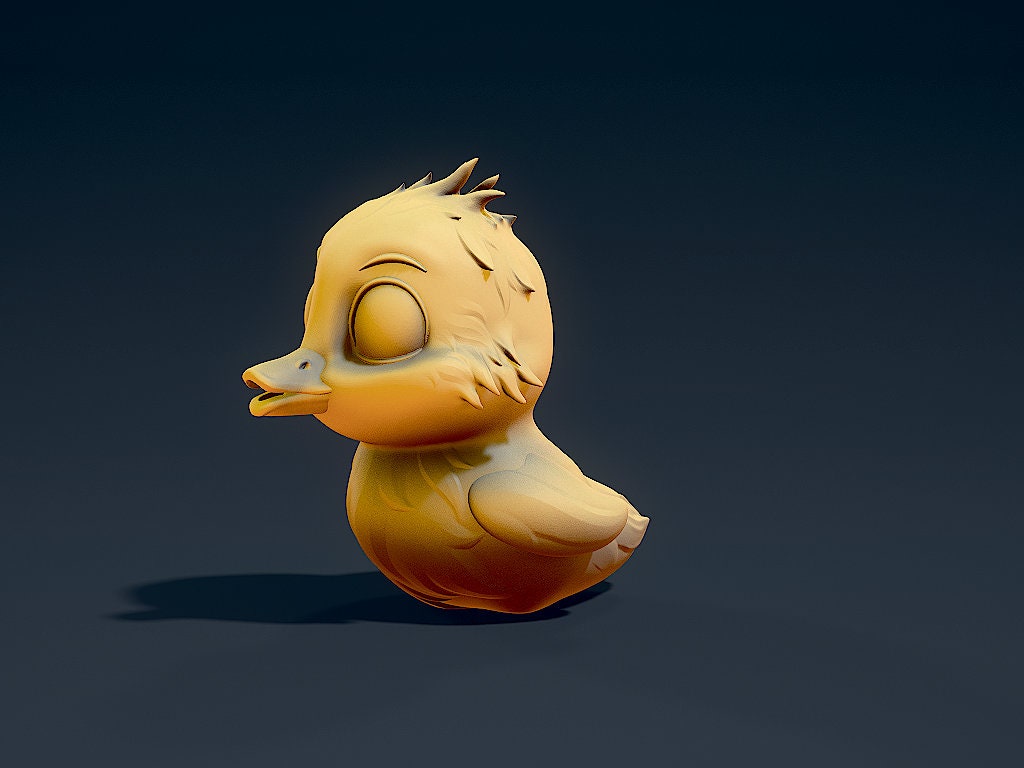 3D Cute Duck STL, Cute Duckling 3D Printing File, Cute Duckling With 3D ...
