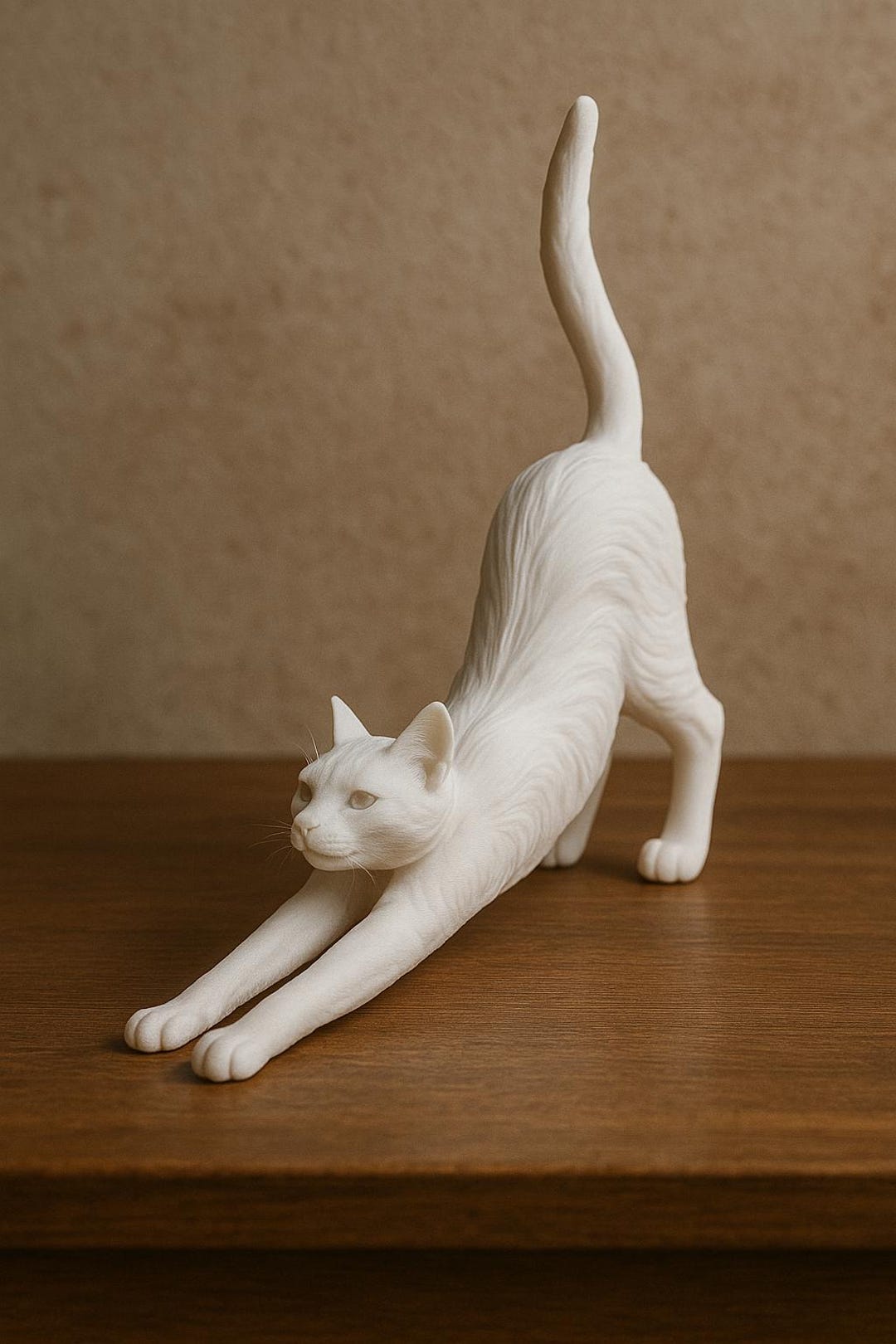 3D Stretching Cat STL File, 3D Streching Cute Cat Printing File, 3D ...