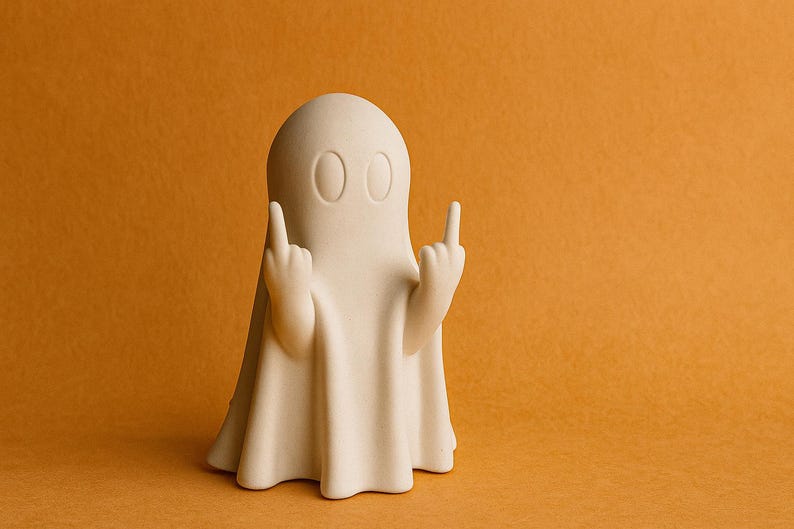 3D Middle Finger Ghost STL, 3D Print File, Rude Ghost Decoration, Funny ...
