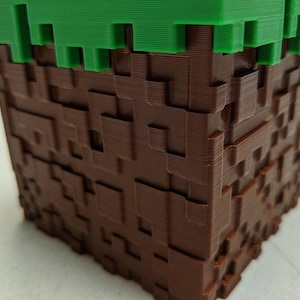 3D Minecraft Box STL, Minecraft Gift Box, 3D Minecraft Box With 3D ...