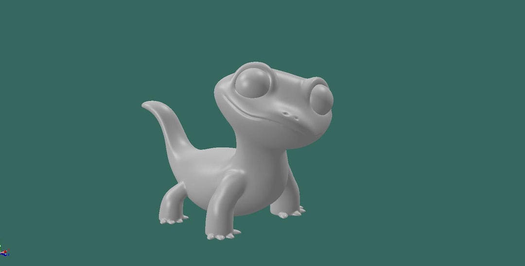3D Cartoon Lizard STL, 3D Cute Lizard, Comodo Dragon, Cute Lizard 3D ...