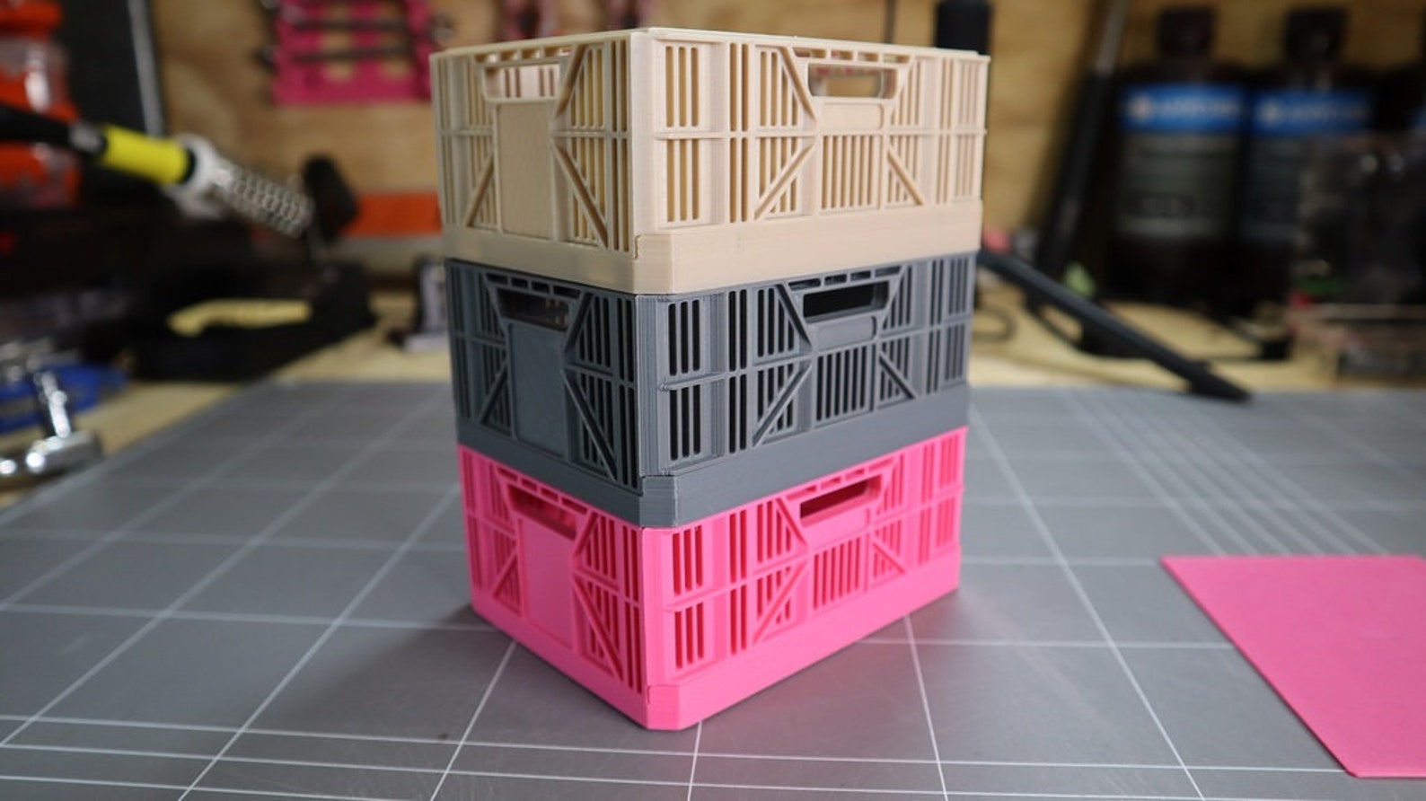 Miniatura Collapsible Crate STL, 3D Miniature Crate, 3D Crate STL File ...