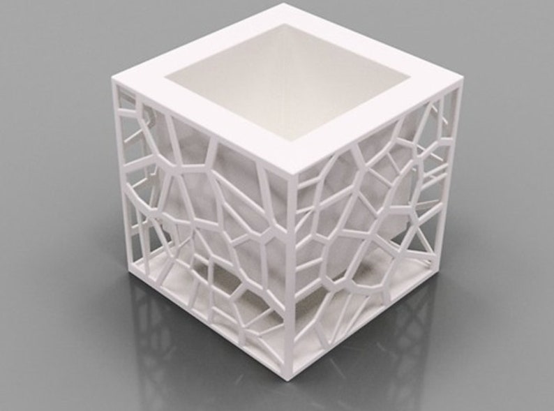 Voronoi Planter STL, 3D Flower Vase Stl With 3D Print, 3D Printing ...