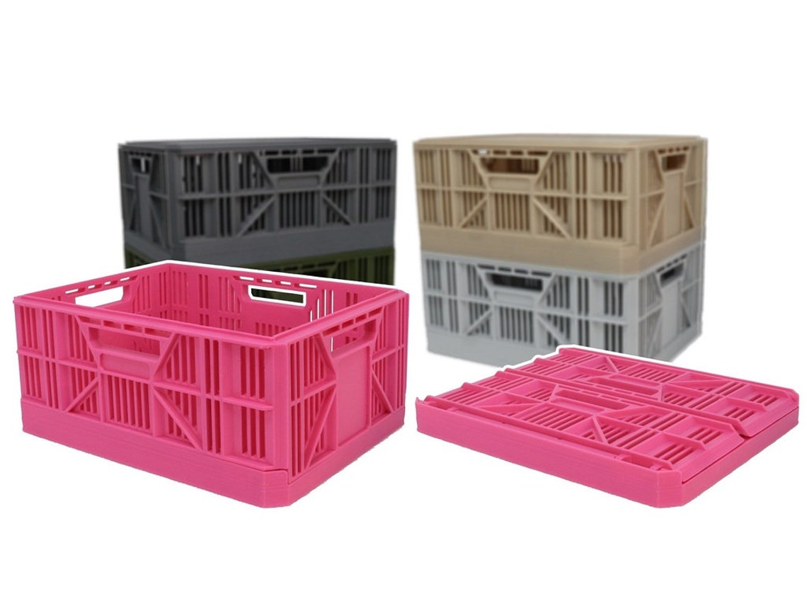 Miniatura Collapsible Crate STL, 3D Miniature Crate, 3D Crate STL File ...