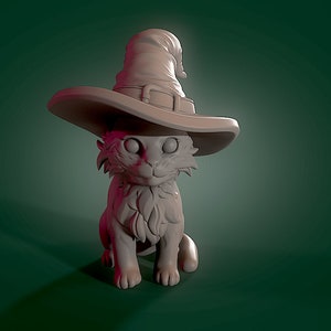 Magic Kitten STL File, 3D Magic Cat Figure, Magic Kitten STL, 3D ...