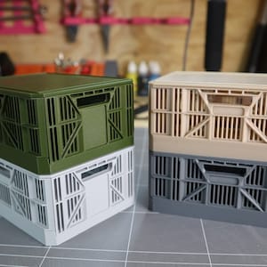 Miniatura Collapsible Crate STL, 3D Miniature Crate, 3D Crate STL File ...