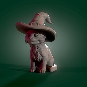 Magic Kitten STL File, 3D Magic Cat Figure, Magic Kitten STL, 3D ...