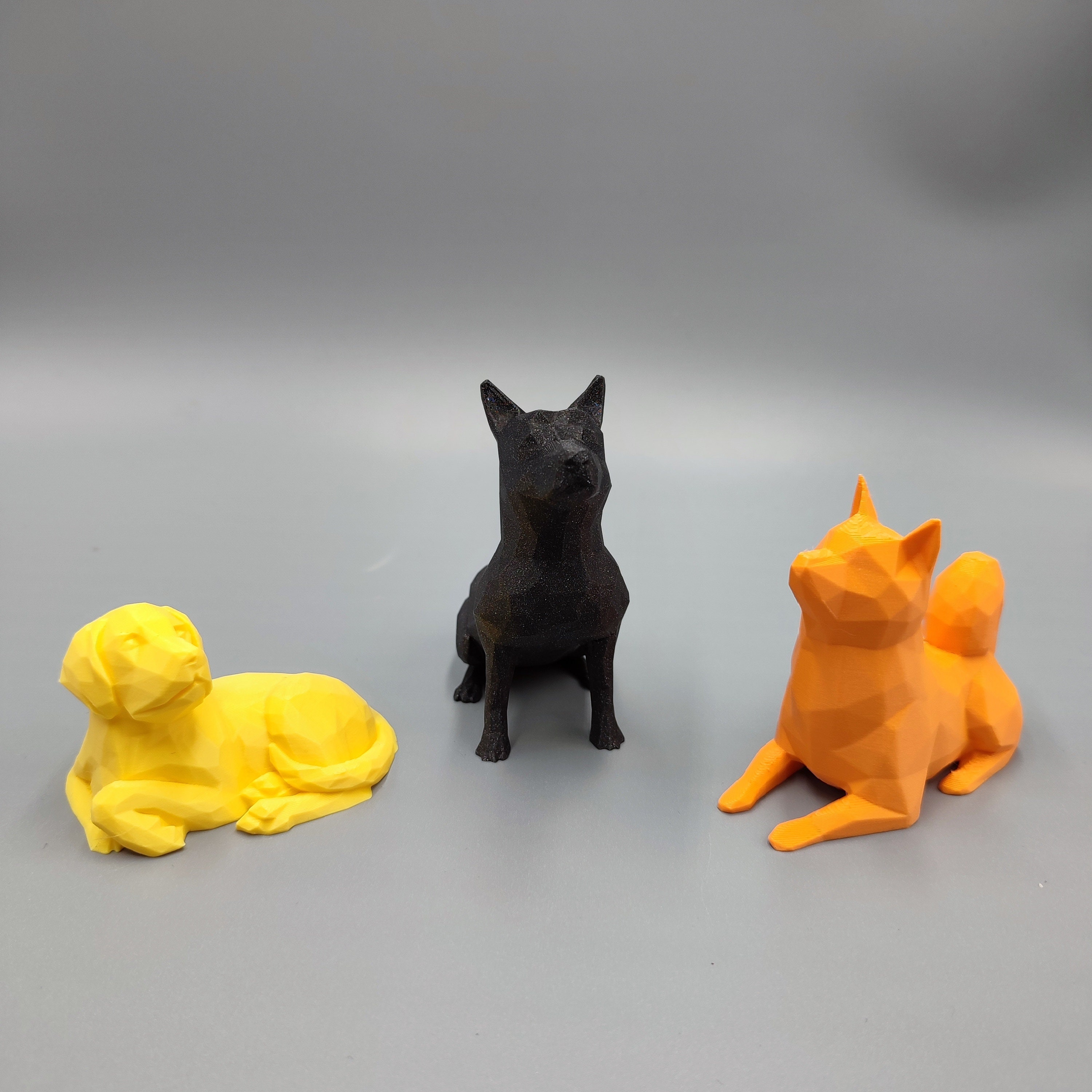 3D Puppy Dog Set STL Files, 3D Dog Set Printing, Home Decor STL File ...