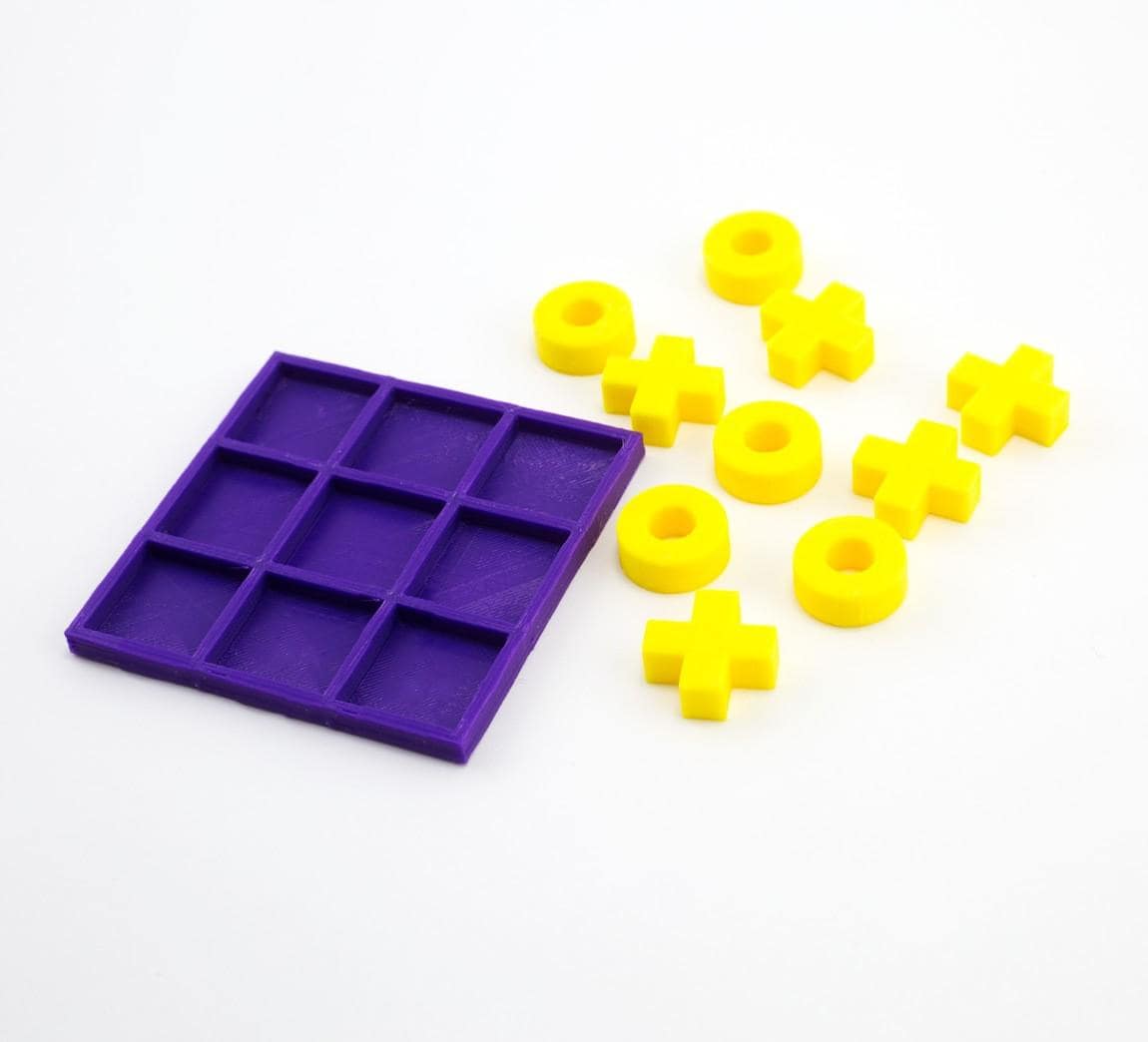 3D Tic Tac Toe Game STL File, 3D XOX Board Game Print File, 3D Printing ...