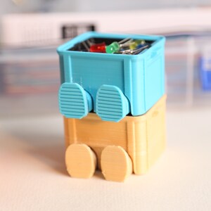 3D Tool Box STL File, Mini Tool Box Printing, 3D Stackable Box, Storage ...