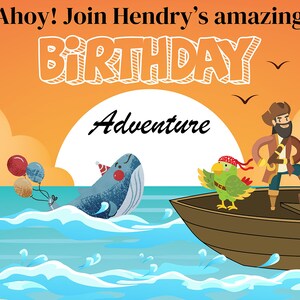 Customized Happy Birthday Banner for Boys – Ahoy, Matey! Personalized ...