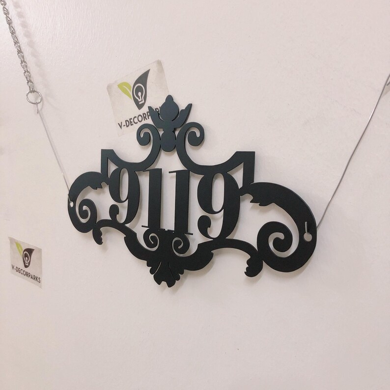 Personalized Metal House Numbers Sign, Metal Address Sign, Address ...