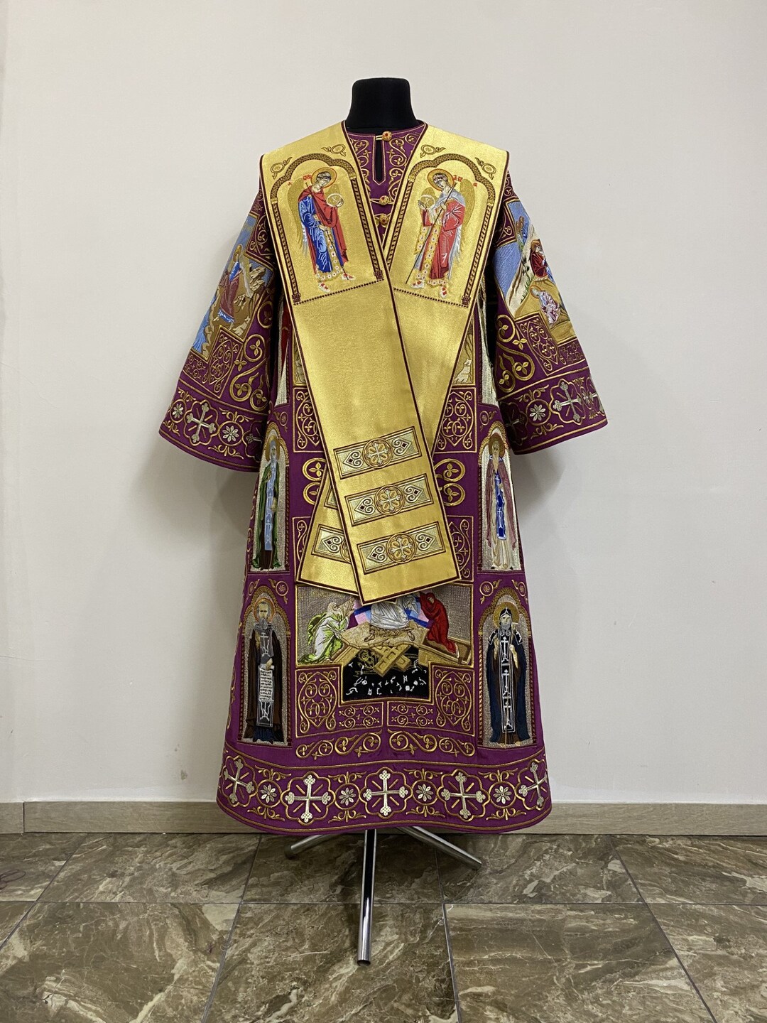 Embroidered Bishop's Vestments in Velvet Vestments for - Etsy