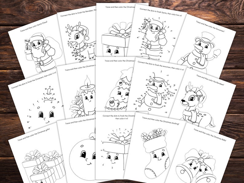Printable Christmas Activity Book for Kids, Instant Download Christmas ...