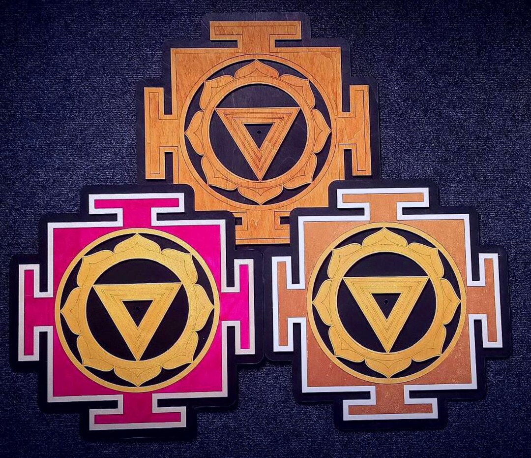 Kali Yantra, Wooden Wall Decor, Tantra, Meditation, Yoga, Maha Kali ...