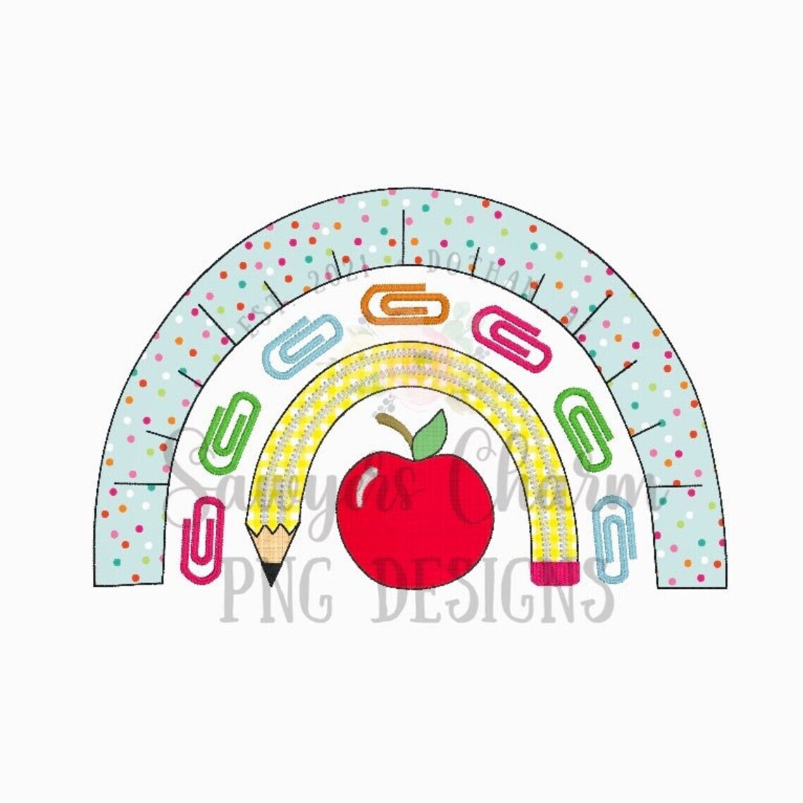 PNG Faux Applique Printable File - Sublimation - Heat Transfer Design ...