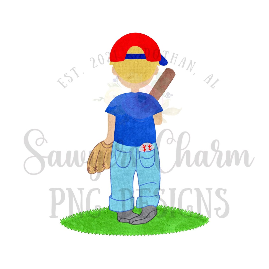 BUNDLE PNG Watercolor Boy Baseball Player, Printable File, Sublimation ...