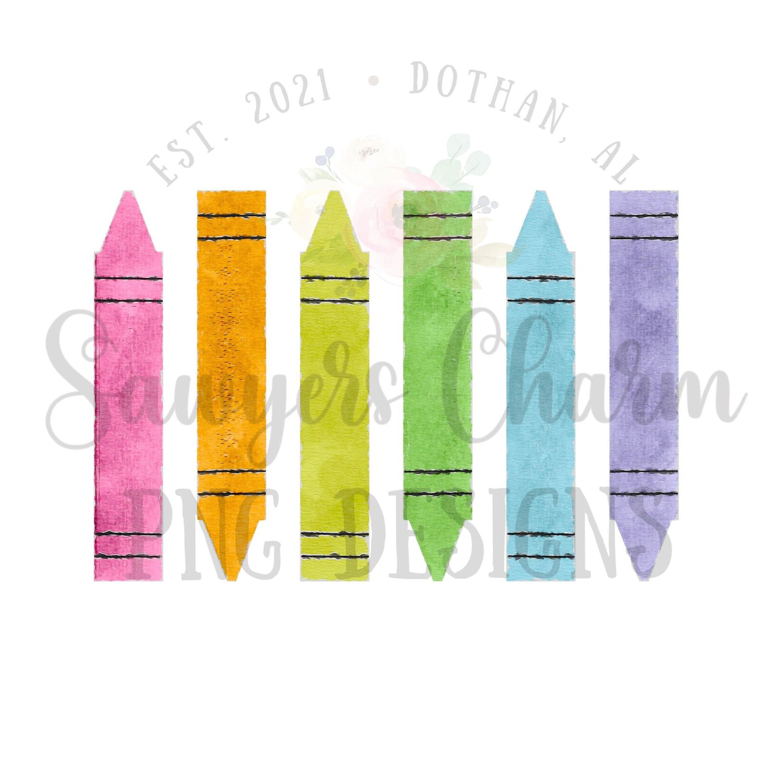 BUNDLE PNG Watercolor Printable File/sublimation/heat Transfer Design ...
