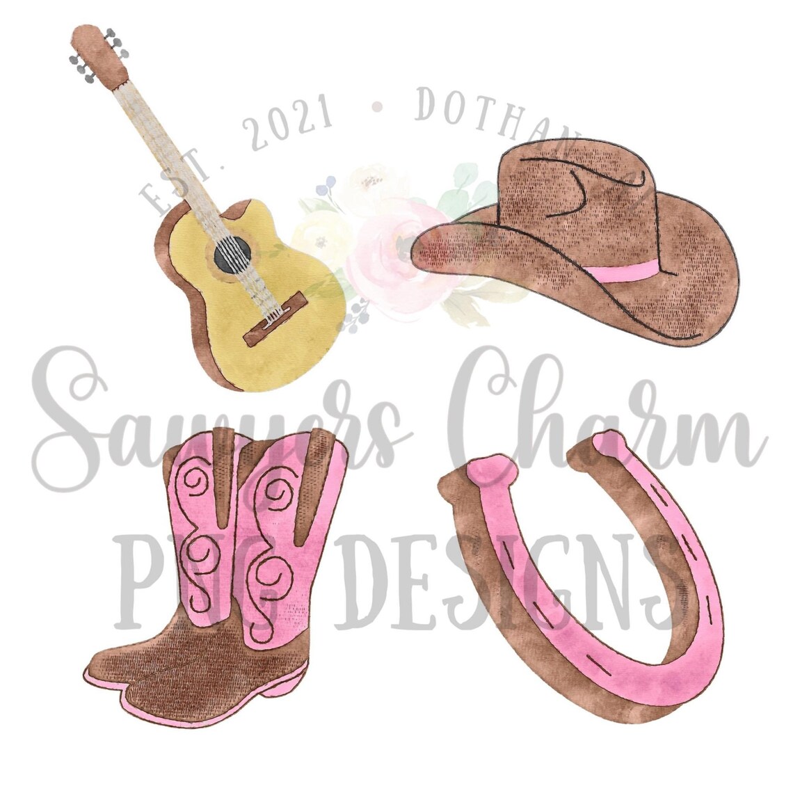 BUNDLE PNG Watercolor Printable File/sublimation/heat Transfer Design ...