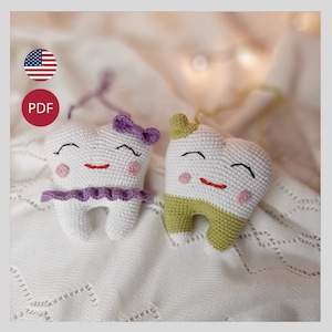 SET Tooth Fairy Crochet Pattern, Tooth Fairy Amigurumi for Girls and ...