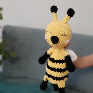 Crochet Bee Amigurumi Pattern: Plush Snuggler Sleep Toy (PDF Pattern ...