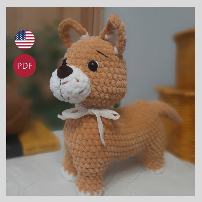 Crochet Puppy Amigurumi Pattern: Plush Dog Toy (PDF Pattern) - Etsy