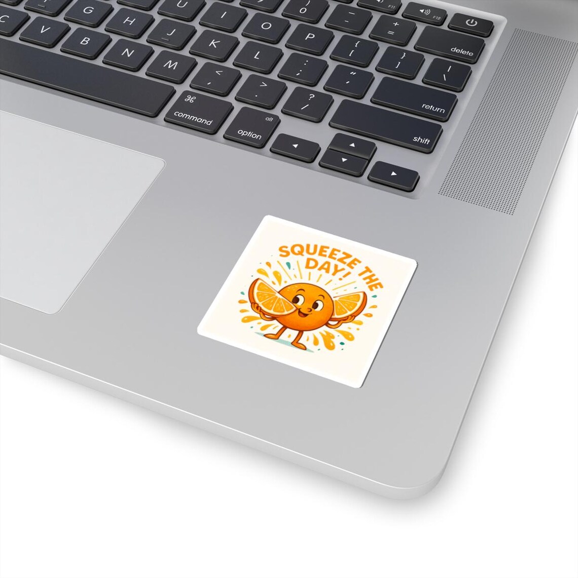 Squeeze the Day Orange Character Sticker | Kiss-cut Sticker - Etsy