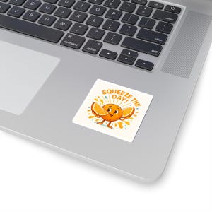 Squeeze the Day Orange Character Sticker | Kiss-cut Sticker - Etsy