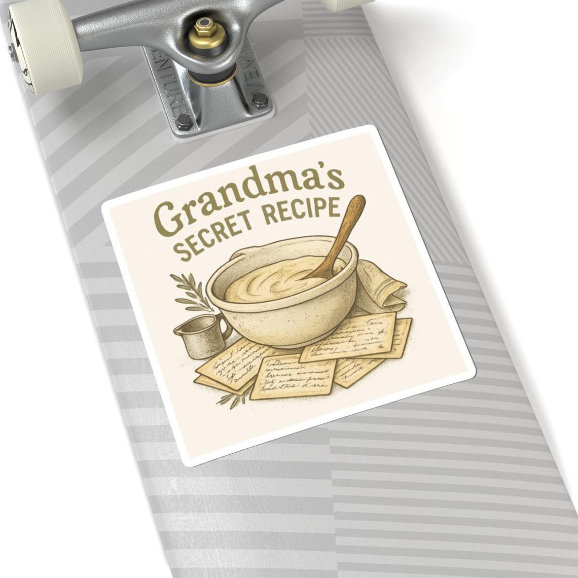 Grandma's Secret Recipe Sticker | Vintage Mixing Bowl Kiss-cut Sticker ...