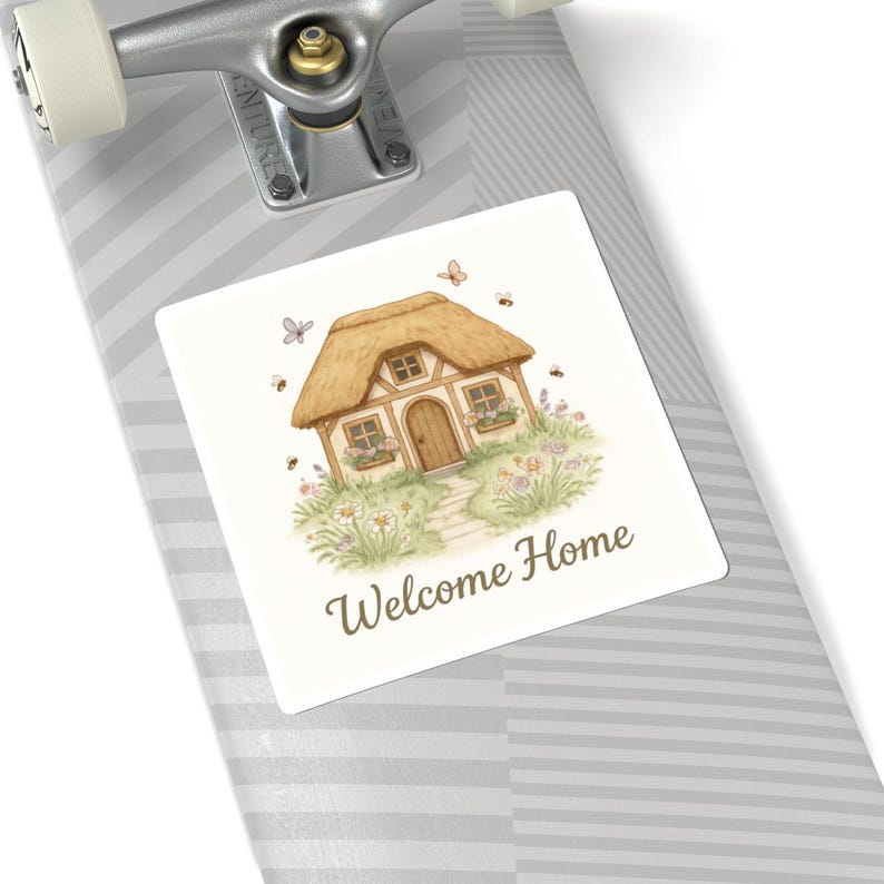 Cottagecore House Sticker | Welcome Home Illustration - Etsy