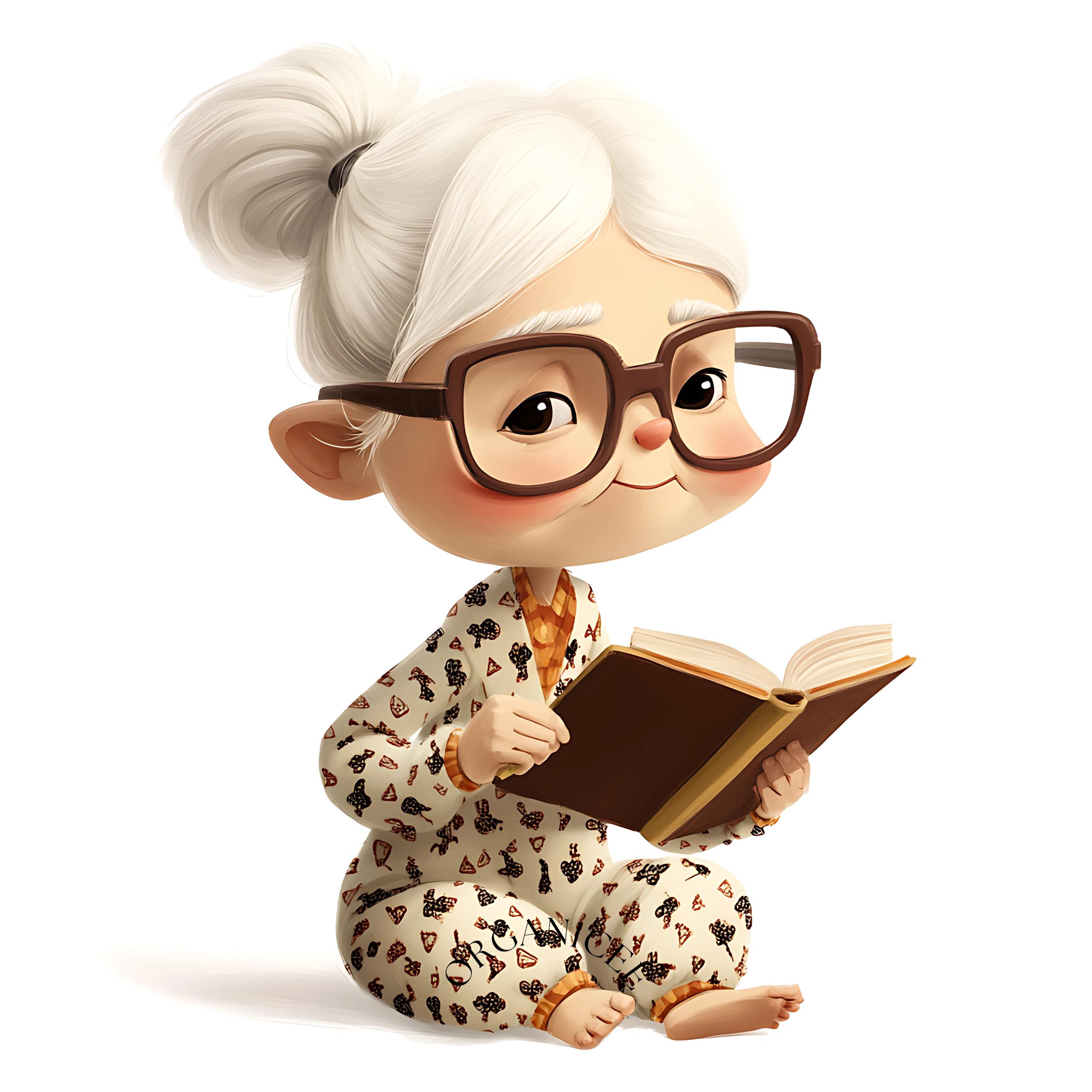 Crazy Old Lady Clipart Bundle | 25 High Quality 300 DPI Jpegs | Old ...